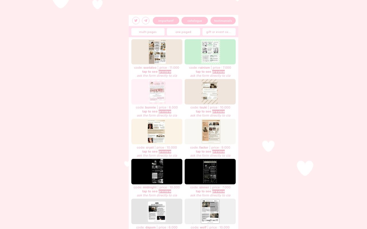 carrd maker, cia 🎀