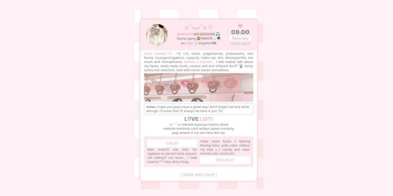 carrd maker, cia 🎀